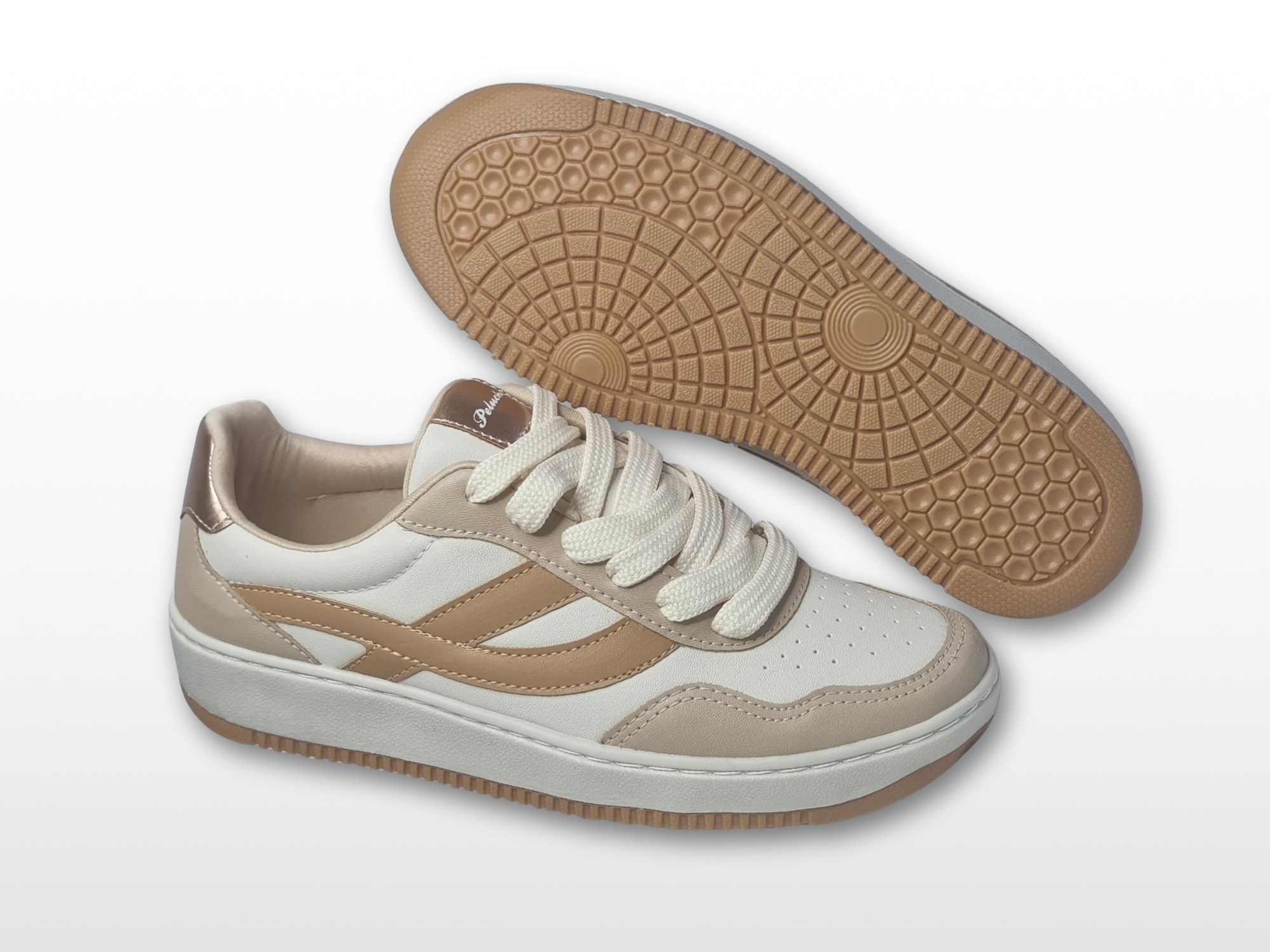 Alcântara Calçados - Tenis Peluche 25 140030 Off/white/amendoa - MostraMais